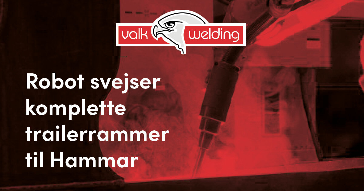 Roboty spawają kompletne ramy przyczepy dla Hammara